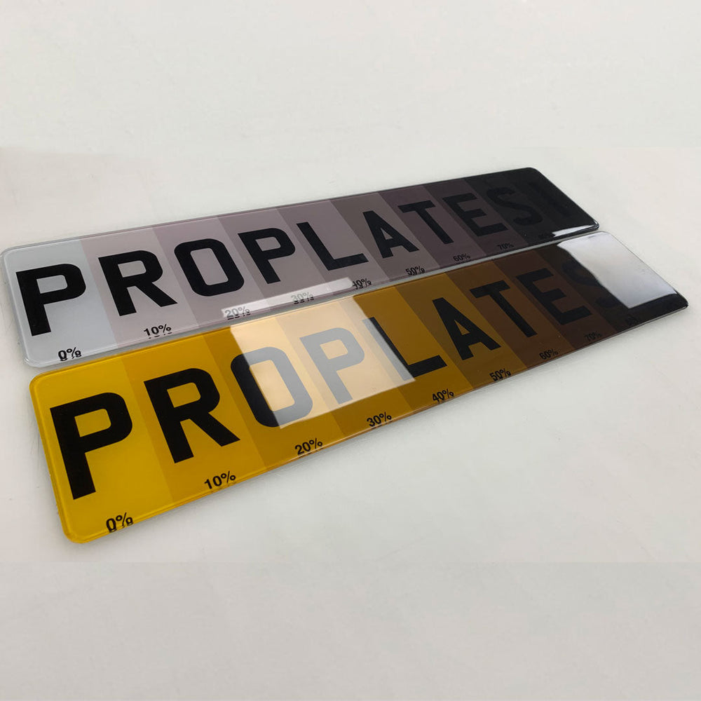 Tinted Gel 3D Number Plates | 3D Number Plates | Pro Plates