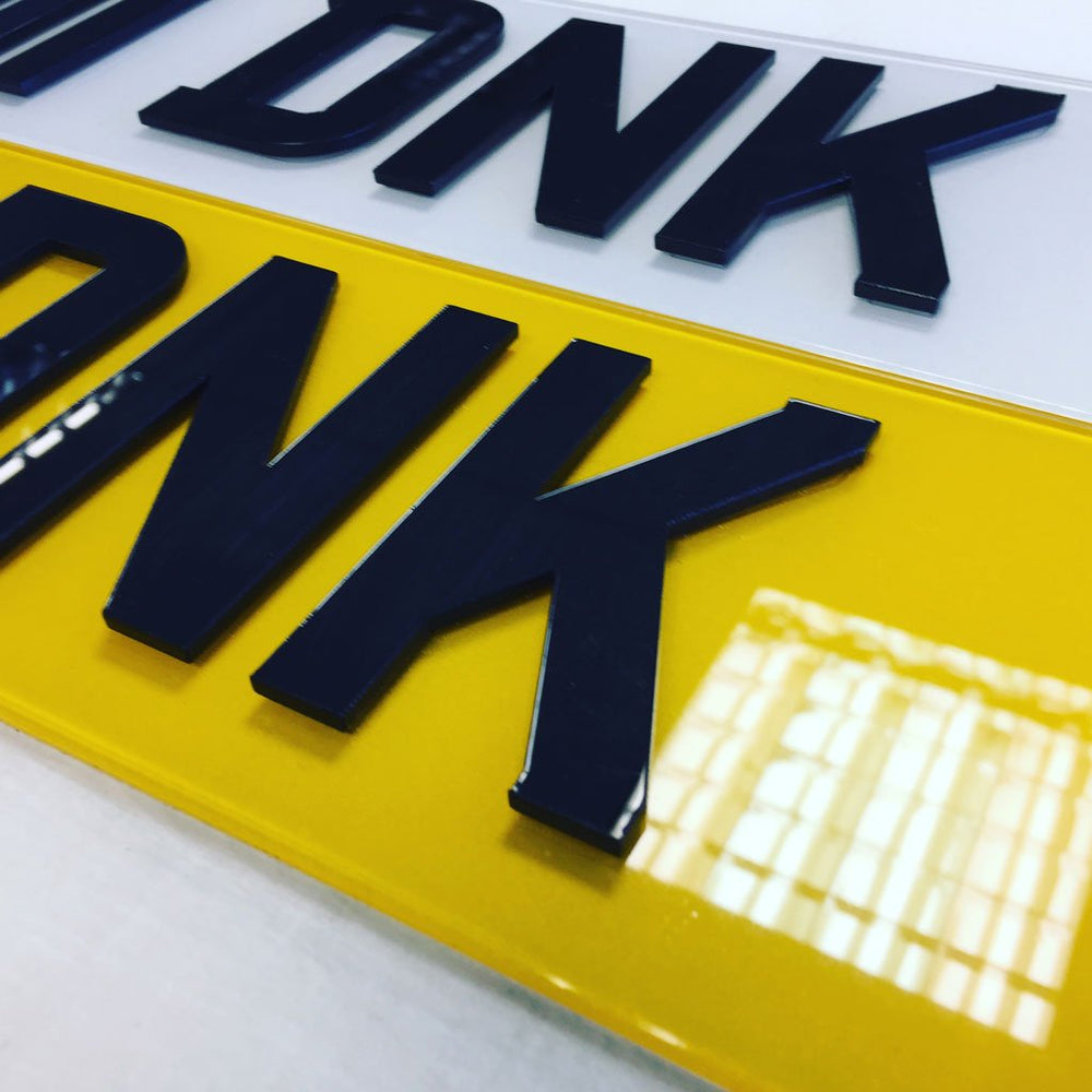 4D Number Plates | Raised Number Plates | Pro Plates