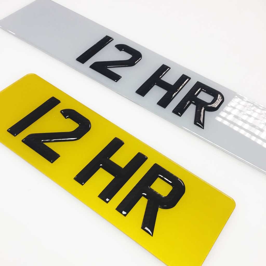 Gel Number Plates | Raised 3D Number Plates | Pro Plates