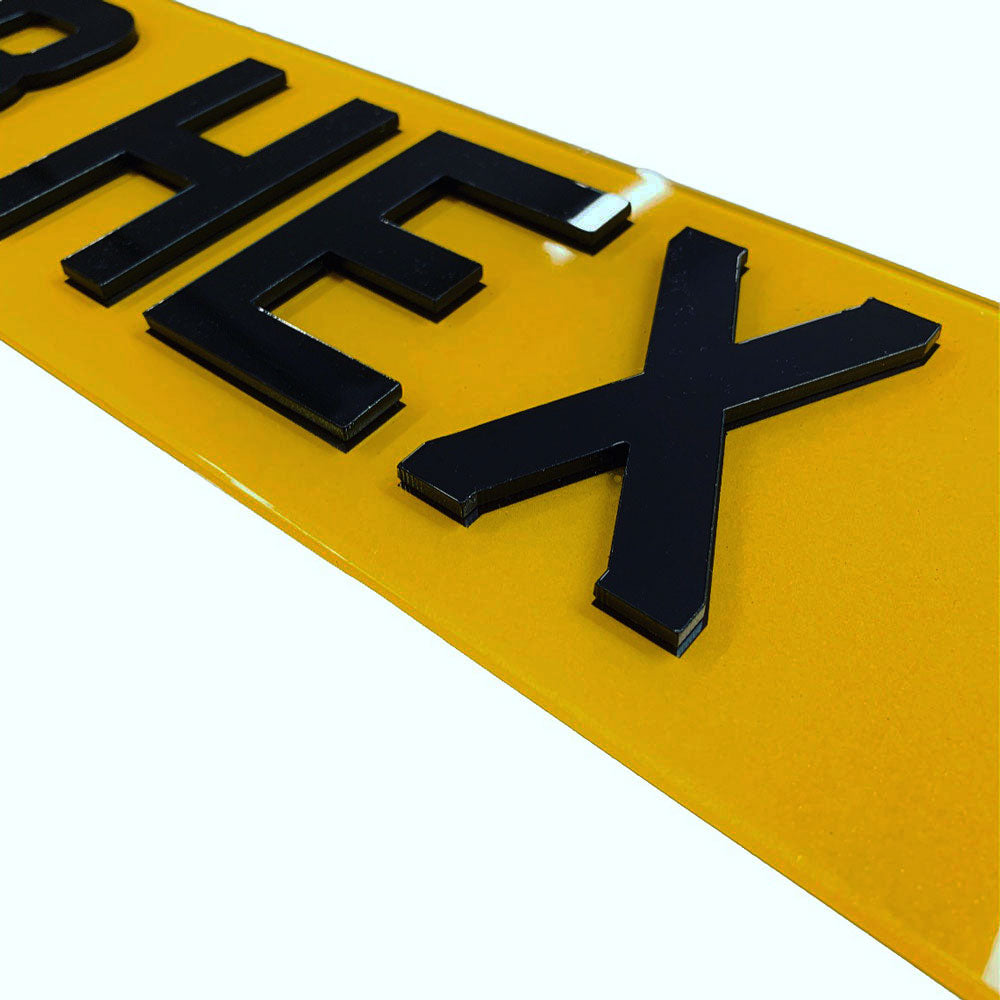 Tinted 4D Number Plates | Pro Plates