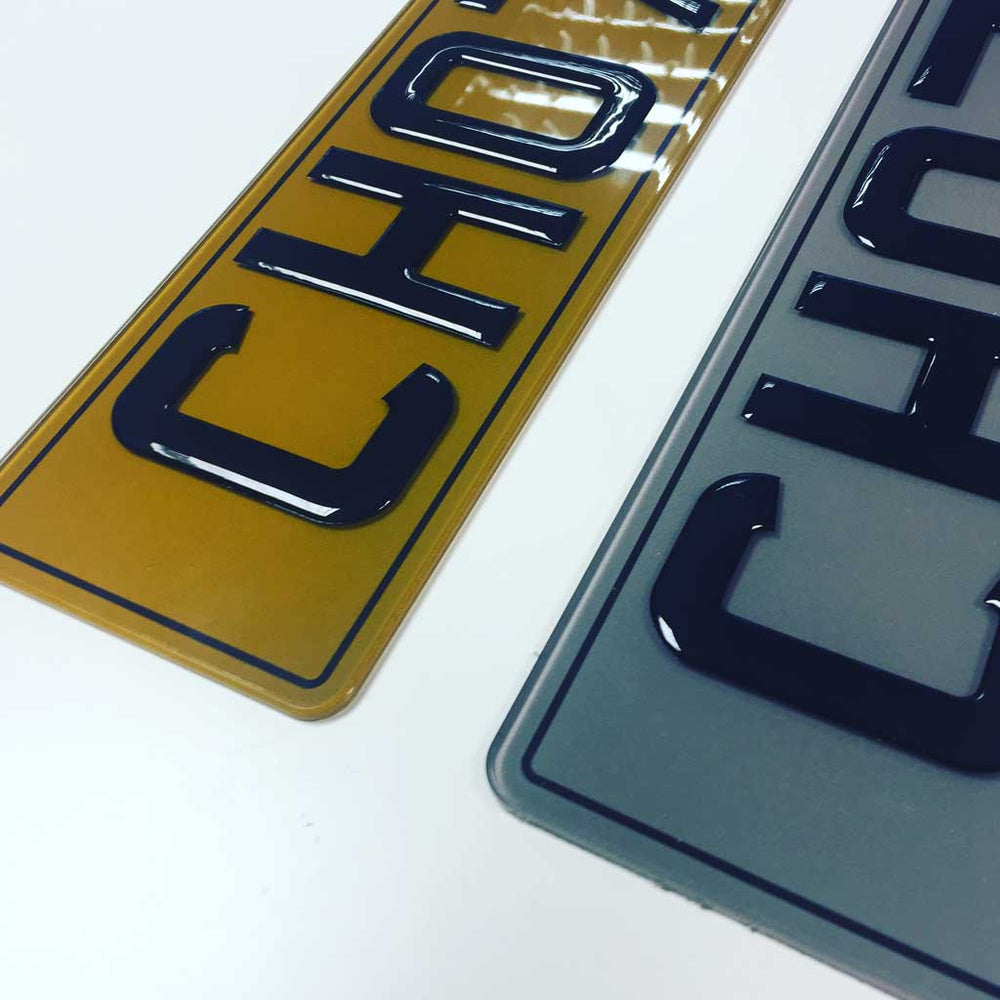 Tinted Gel 3D Number Plates | 3D Number Plates | Pro Plates